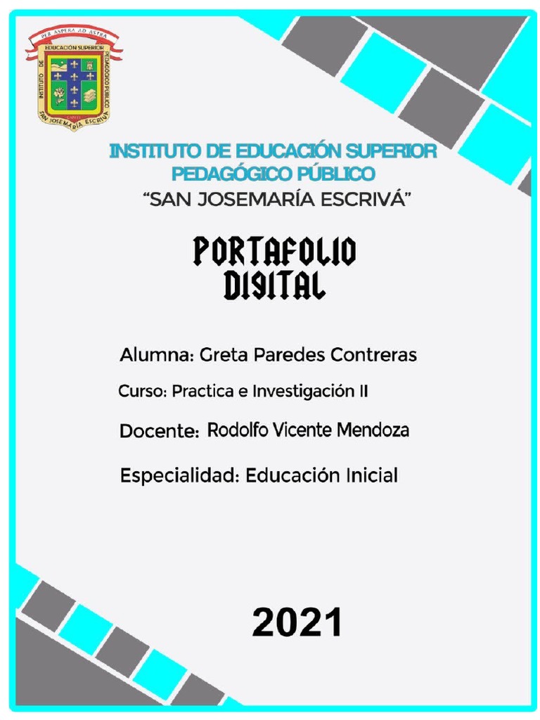 Portafolio Digital Practica II | PDF | Evaluación | Aprendizaje
