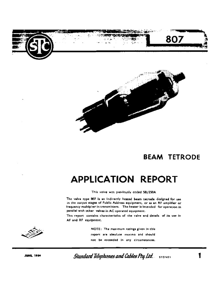 807 STC | PDF