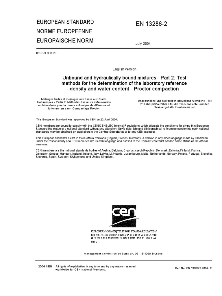 Proctor Compaction Testing Methods | PDF | Mixture | Density
