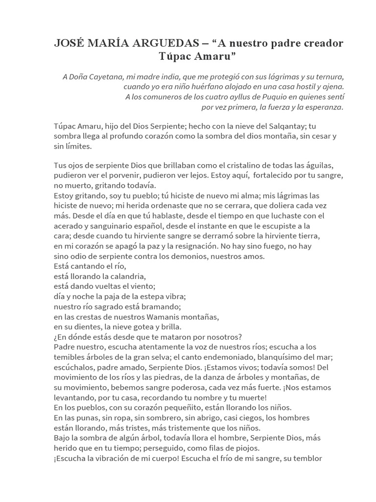 José María Arguedas | PDF