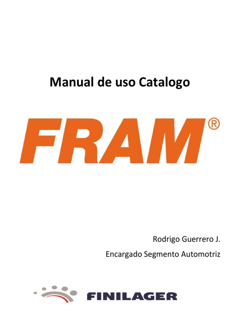 Guia Uso Catalogo Frame Filtros | PDF | Red mundial | Internet y web