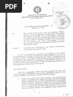 DBM Local Budget Circular No. 63-Barangay | PDF | Salary | Justice