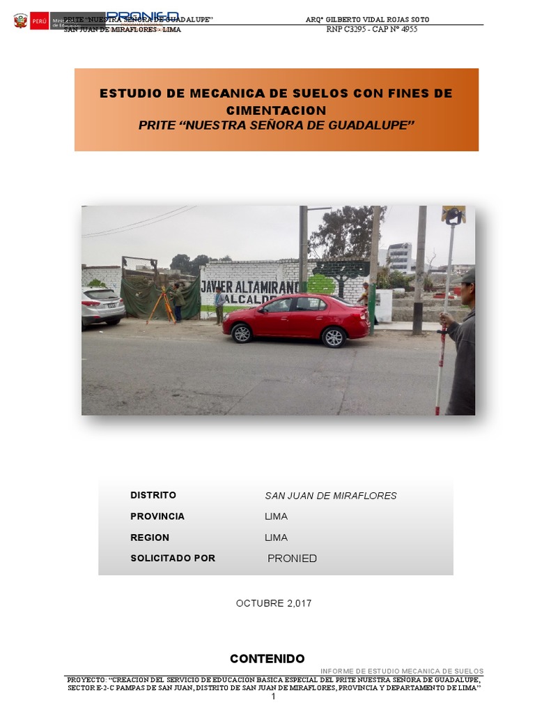 9.-Informe Ems-Sjm | PDF | Fundación (Ingeniería) | Lima