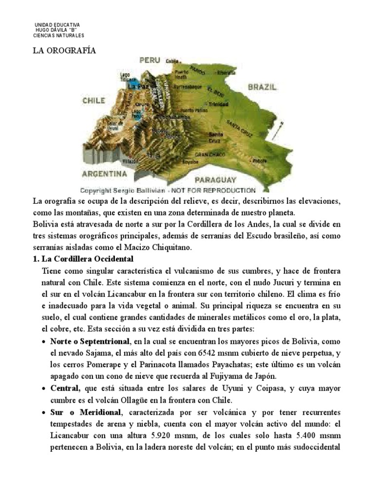 La Orografía | PDF | Geografía | Ciencias de la Tierra