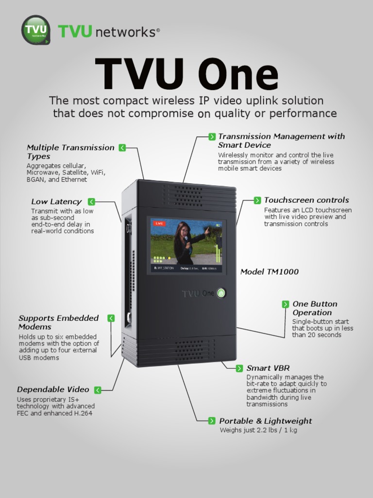 The Most Compact Wireless IP Video Uplink Solution That Does Not ...
