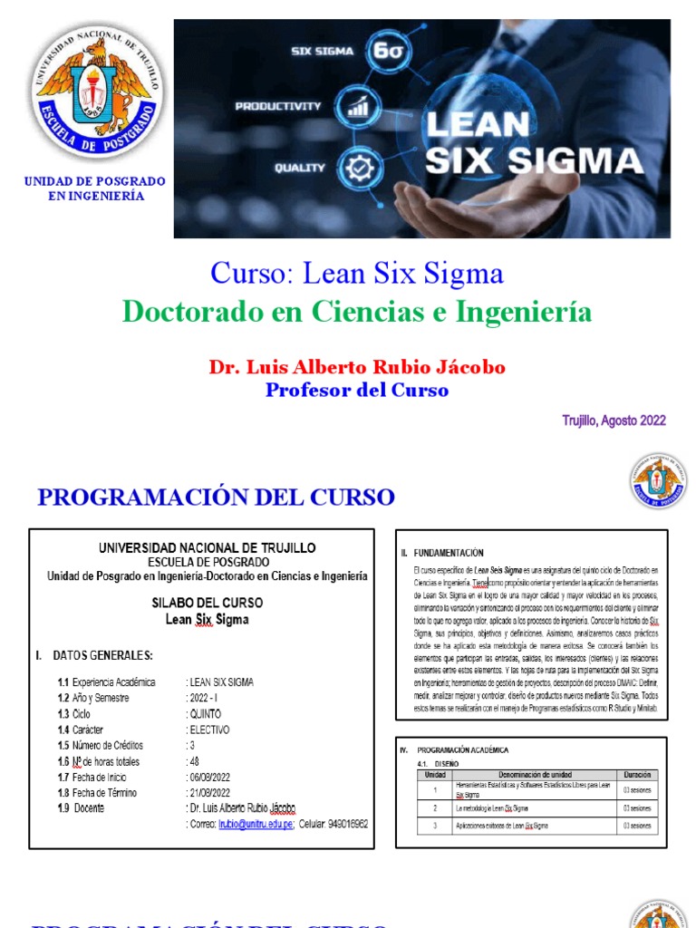 Sesion 1.1. Lean Six Sigma | PDF | Lean Manufacturing | Six Sigma
