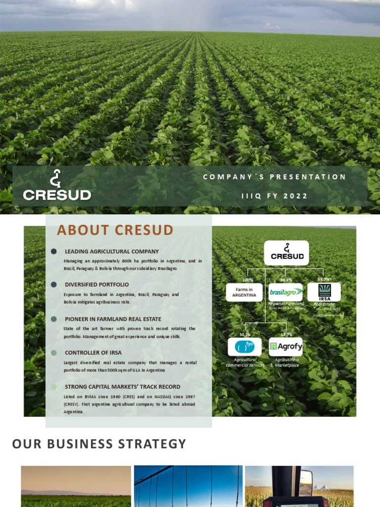 Cresud's Q3 FY2022 Agricultural Overview | PDF | Agricultural Land | Wheat