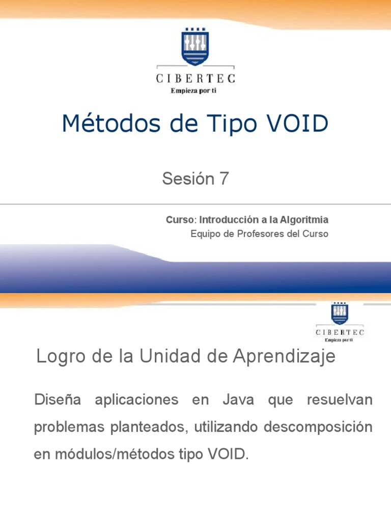 Metodos Void Semana 08 Teoria | PDF | Parámetro (programación de ...