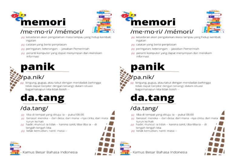 Bahasa Indonesia (Kamus) | PDF