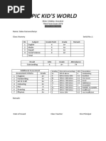 Marksheet Excel Template | PDF