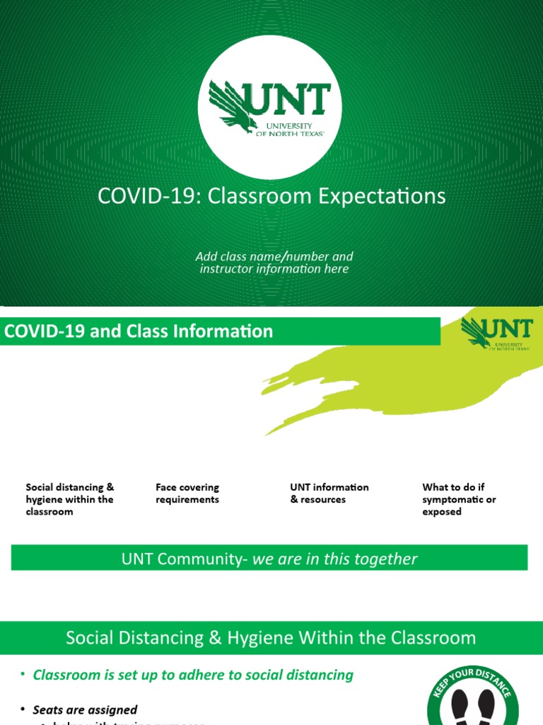 COVID-19: Classroom Expectations: Add Class Name/number and Instructor ... COVID-19: Classroom Expectations: Add Class Name/number and Instructor ...