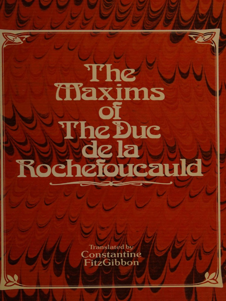 La Rouchefoucauld - MAXIMS (FitzGibbon) | PDF