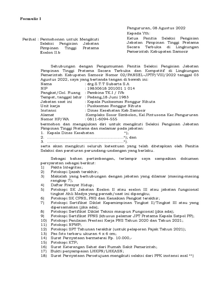 Berkas Seltr DRG - Subarta SELTER Agustus 2022 | PDF