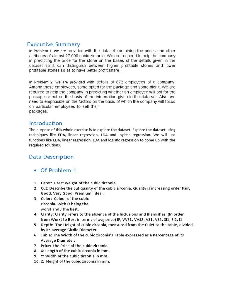 Answer Report (Preditive Modelling) | PDF | Regression Analysis | Receiver Operating Characteristic