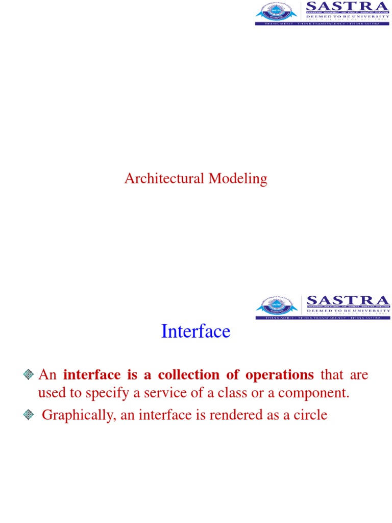 Architectural Modeling Pdf Class Computer Programming Interface Computing