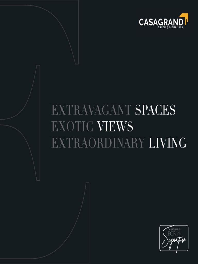 Casagrand ECR Signature Brochure | PDF | Bathroom | Door