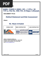 Method Statement Unitized | PDF | Quality Assurance | Wall