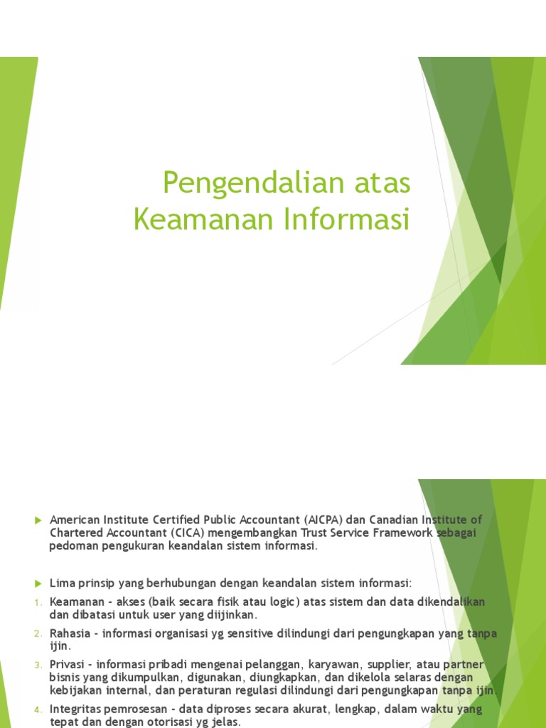 Pengendalian Keamanan Informasi | PDF