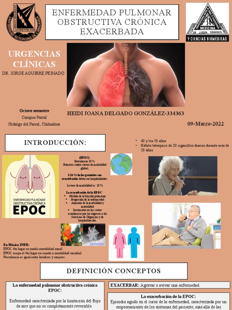 Epoc Exacerbada | PDF | Enfermedad pulmonar obstructiva crónica ...
