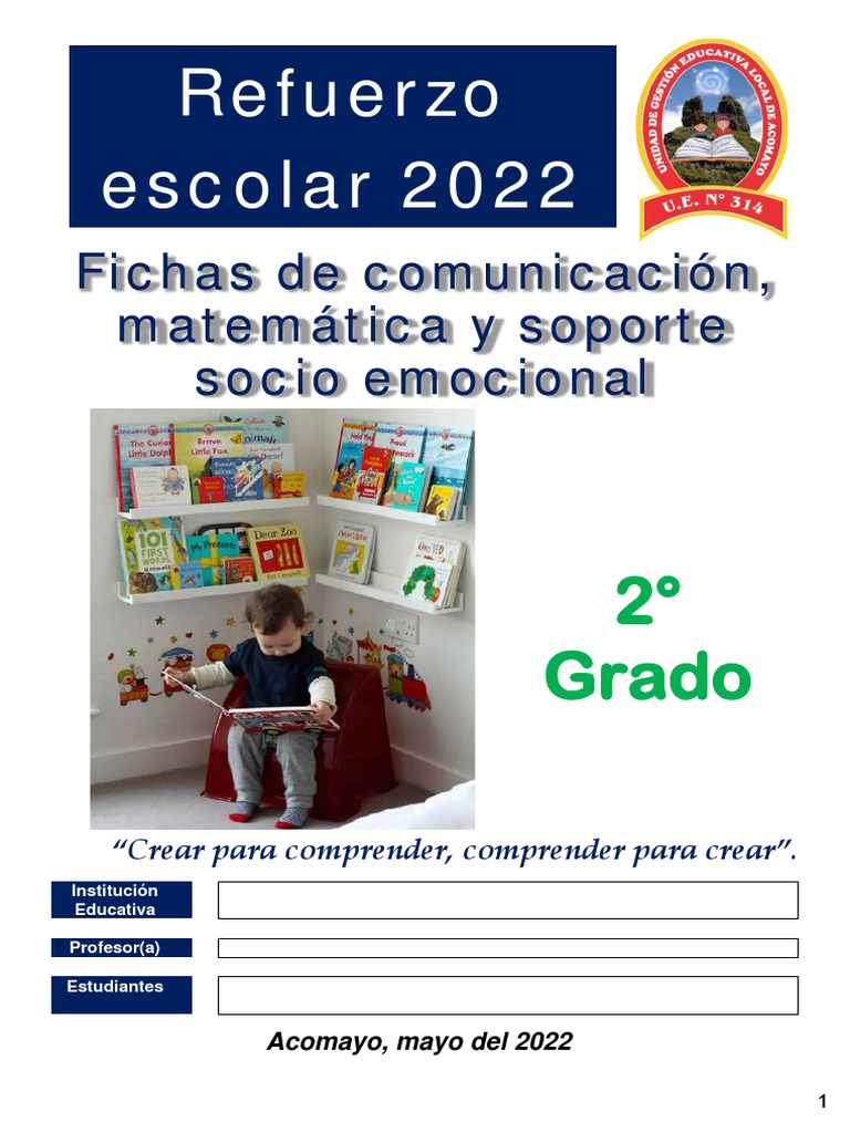 2 Refuerzo Escolar - Segundo Grado - Fichas - Pagenumber - Compressed | PDF