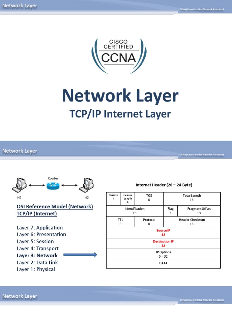 Network Layer: TCP/IP Internet Layer | PDF | Internet Protocol Suite | Osi Model