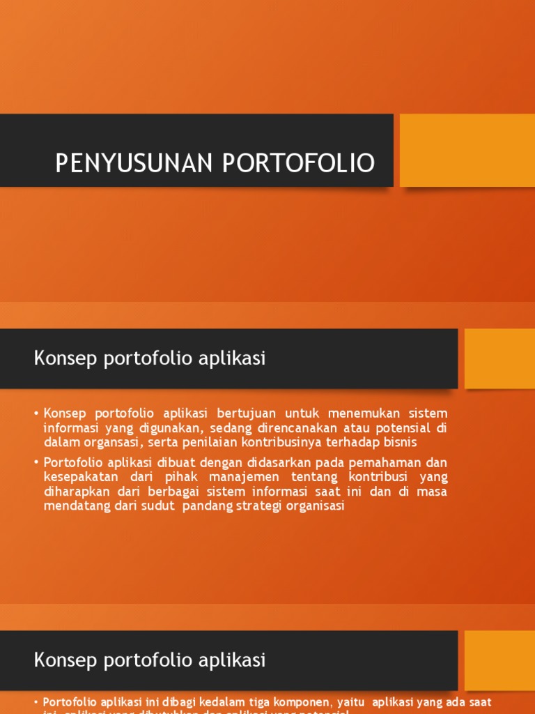 13 Penyusunan Portofolio | PDF