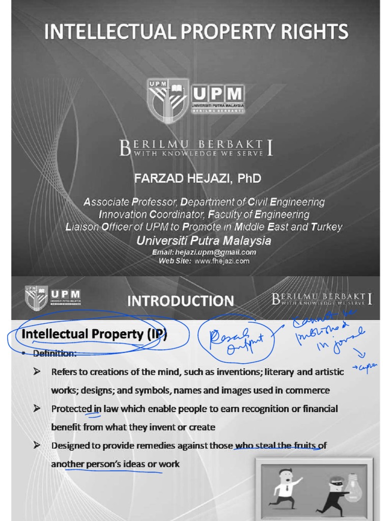 Intelectural Properties (DR Farzad) | PDF