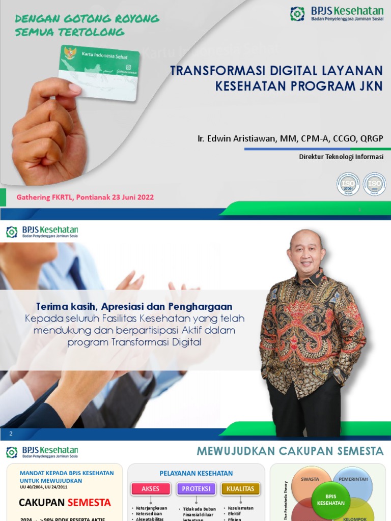 Transformasi Digital Layanan JKN 220622 - 2248 | PDF | Bisnis