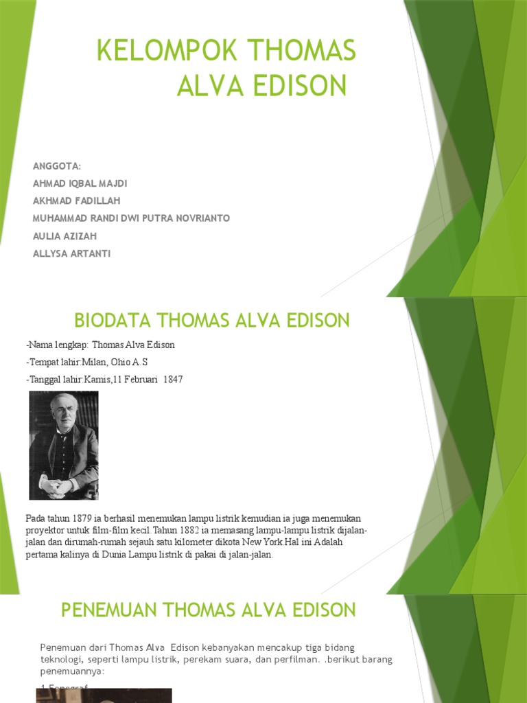 Kelompok Thomas Alva Edison | PDF
