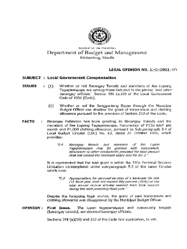 Brgy Tanod, Lupon Are Also Called Other Brgy Officials | PDF