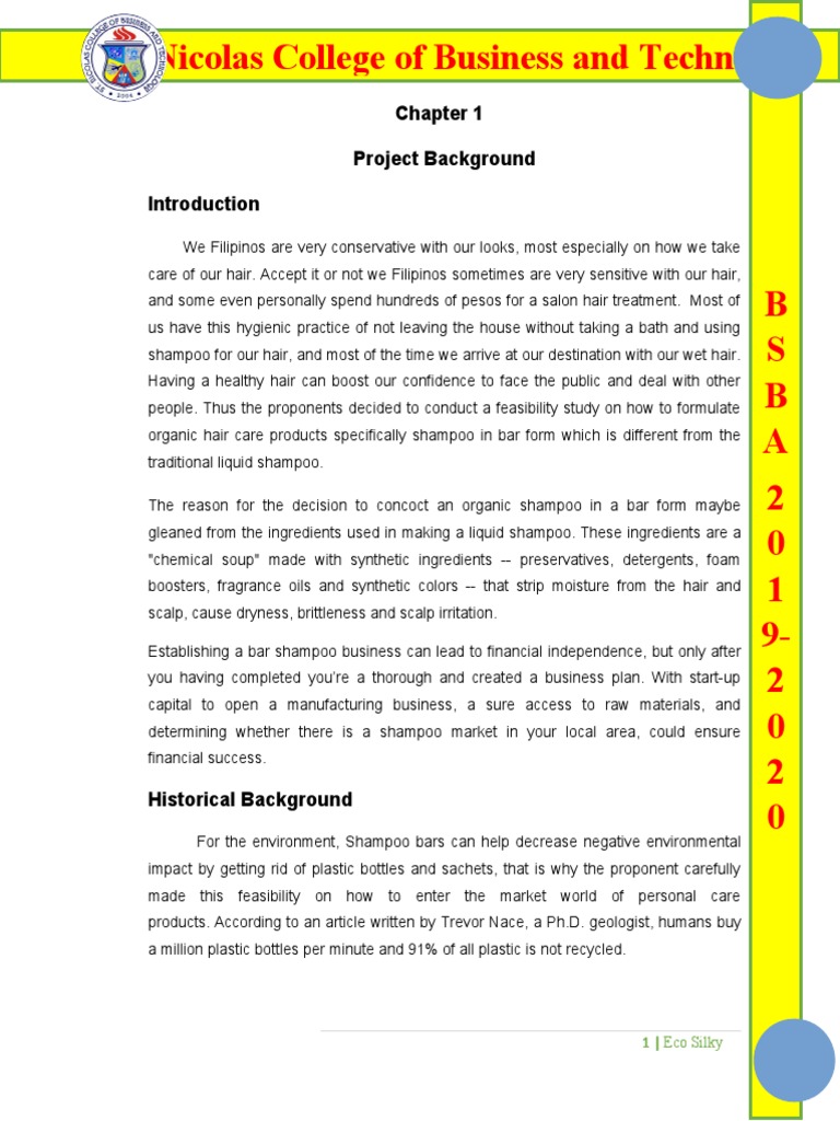 Feasibility Study - Bar Shampoo | PDF | Employment | Partnership