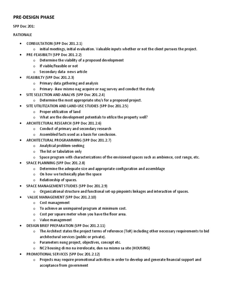 SPP Design | PDF | Architect | Feasibility Study