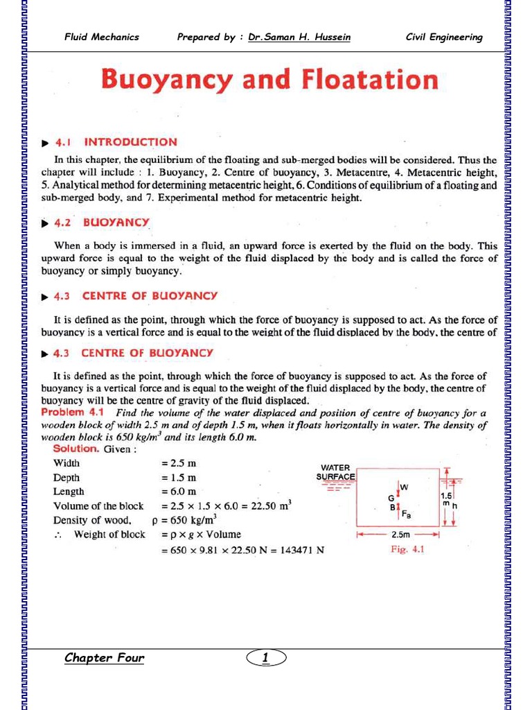 Fluid Mechanics-Civil Ch4 | PDF | Engineering | Civil Engineering