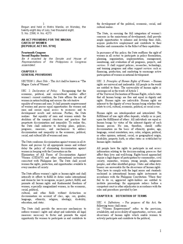 3MCW Ra 9710 Irr | PDF | Gender Equality | Gender Studies