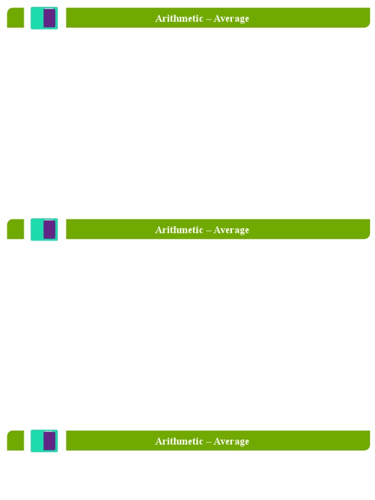 Average Classic | PDF | Average | Concentration