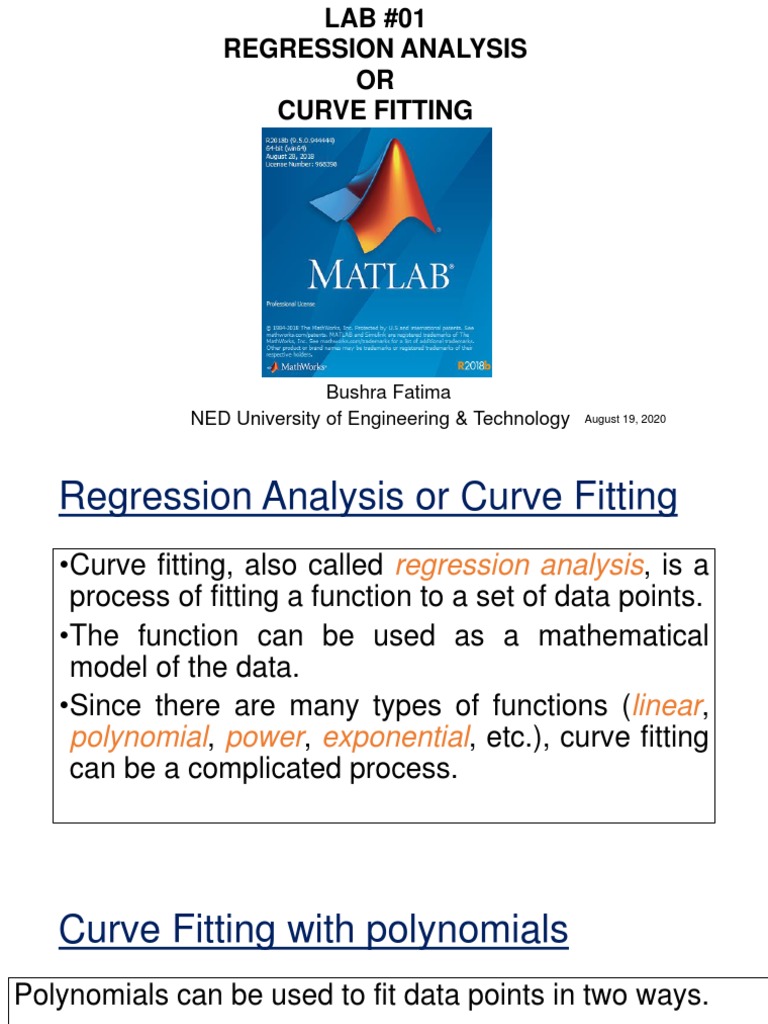 Curve Fitting | PDF | Polynomial | Equations Curve Fitting | PDF | Polynomial | Equations