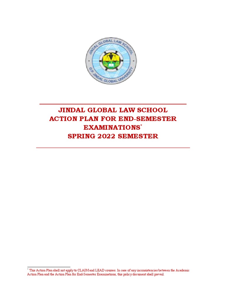 Action Plan For End Term Exams Spring 2022 - Student | PDF | Test ...