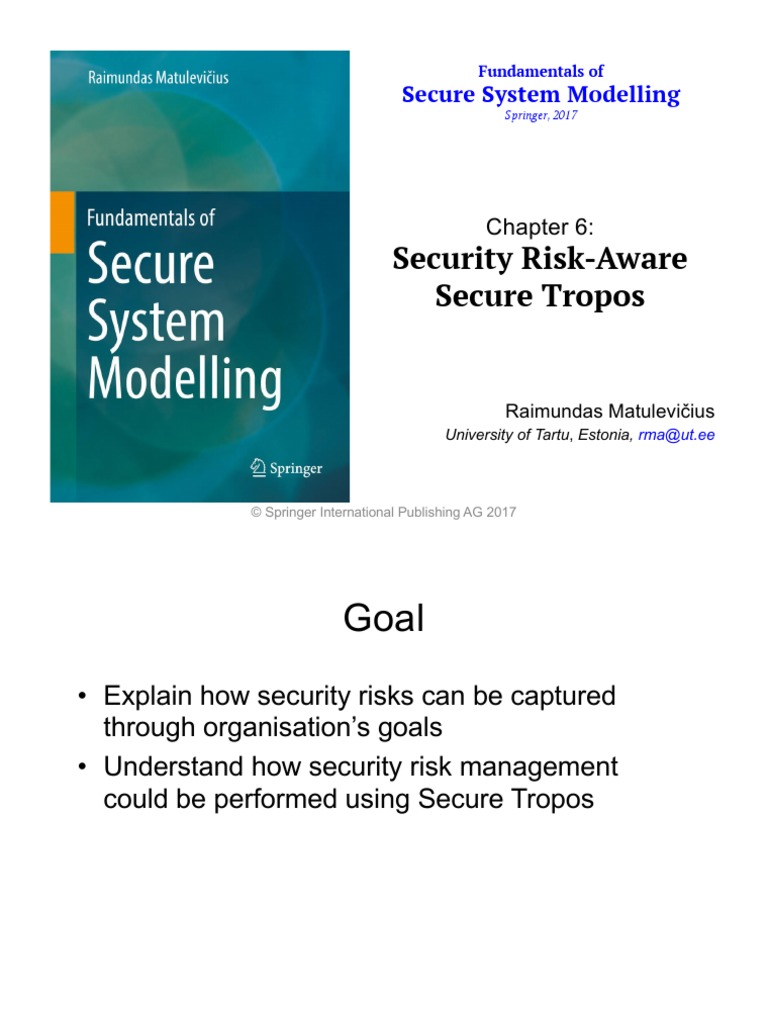 Security Risk-Aware Secure Tropos | PDF | Risk | Risk Management