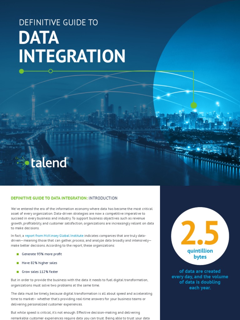 WP EN DI Talend DefinitiveGuide DataIntegration | PDF | Cloud Computing | Data Warehouse