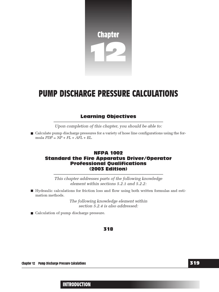 Pump Pressure Calculation | Fire Engine | Pump