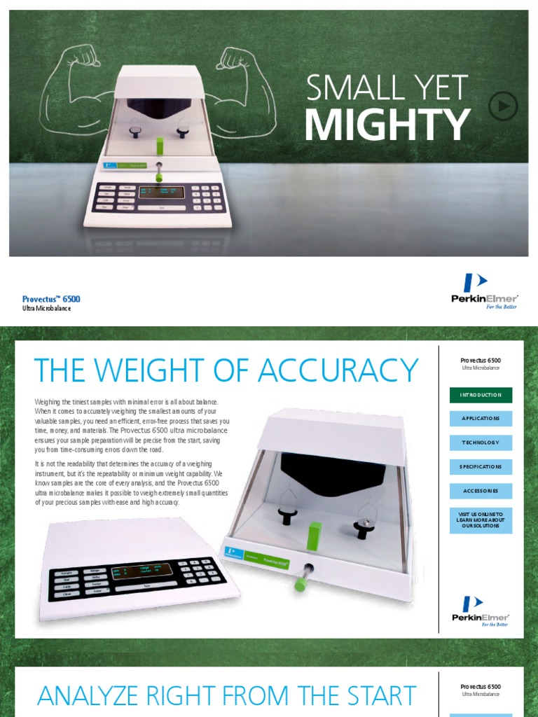 Provectus 6500 Ultra Microbalance Brochure | PDF | Weight ...