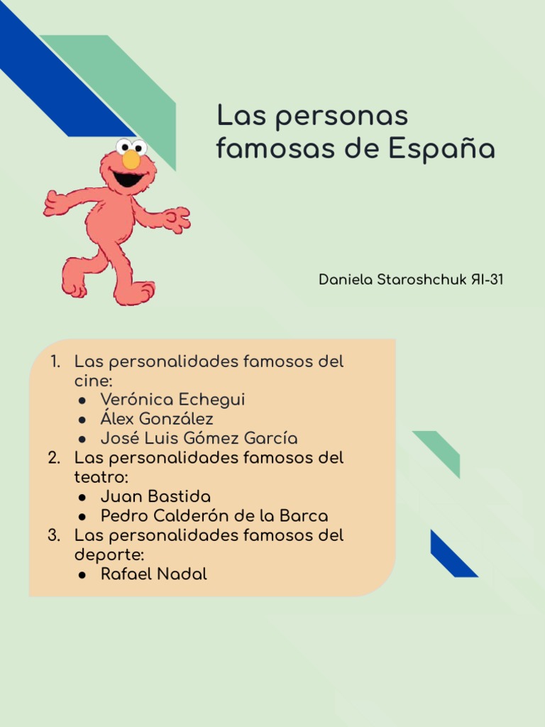 Famosos del Cine y Teatro Español | PDF