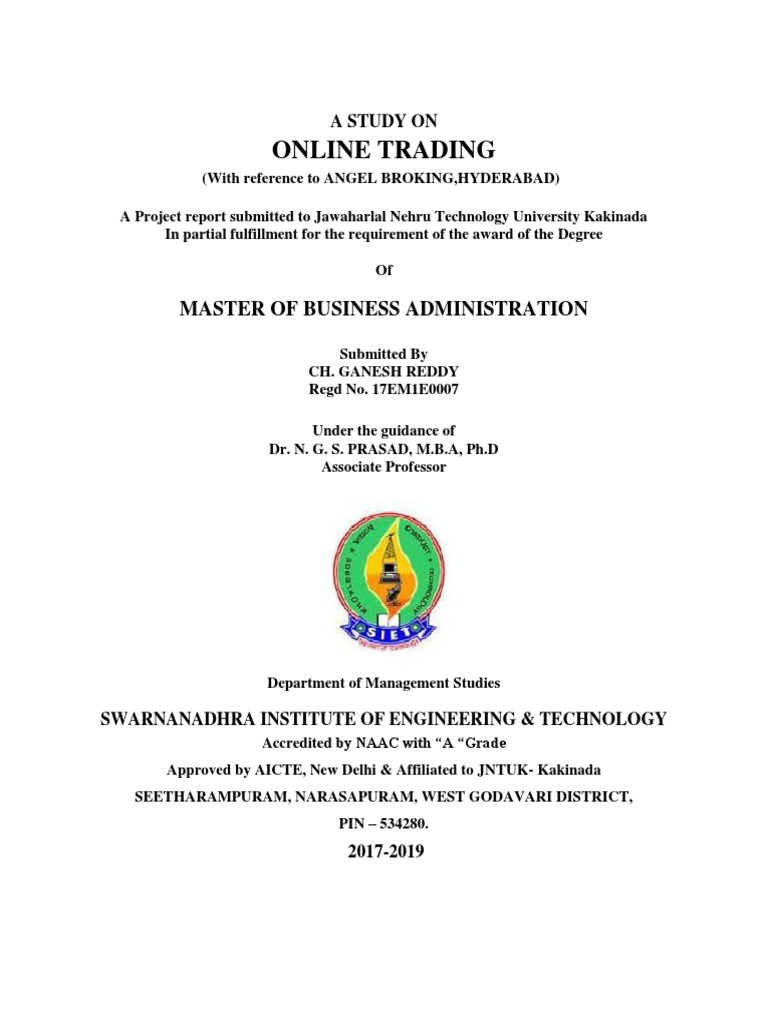 Online Trading: Master of Business Administration | PDF