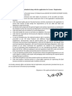 FSSAI Self Declaration Form Template | PDF