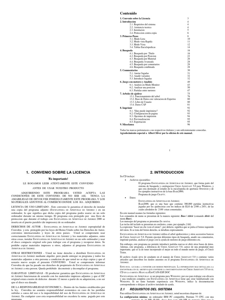 Manual Chess Assistant | PDF | Point and Click | Aperturas de ajedrez