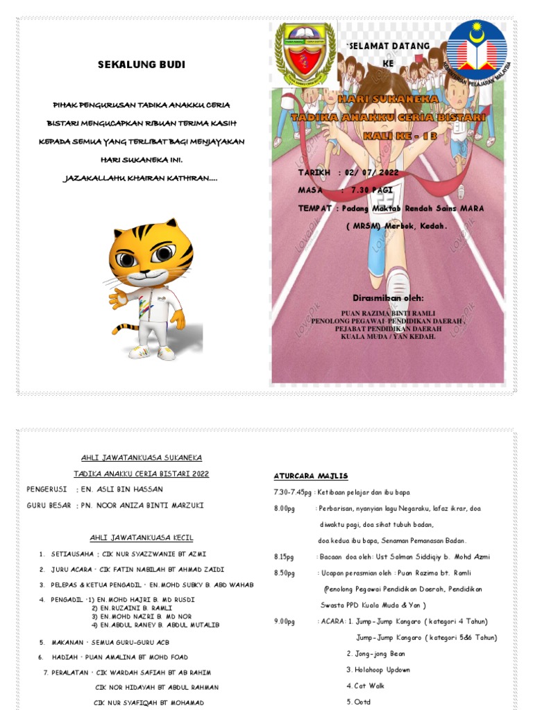 Tentatif Sukan 2022 | PDF