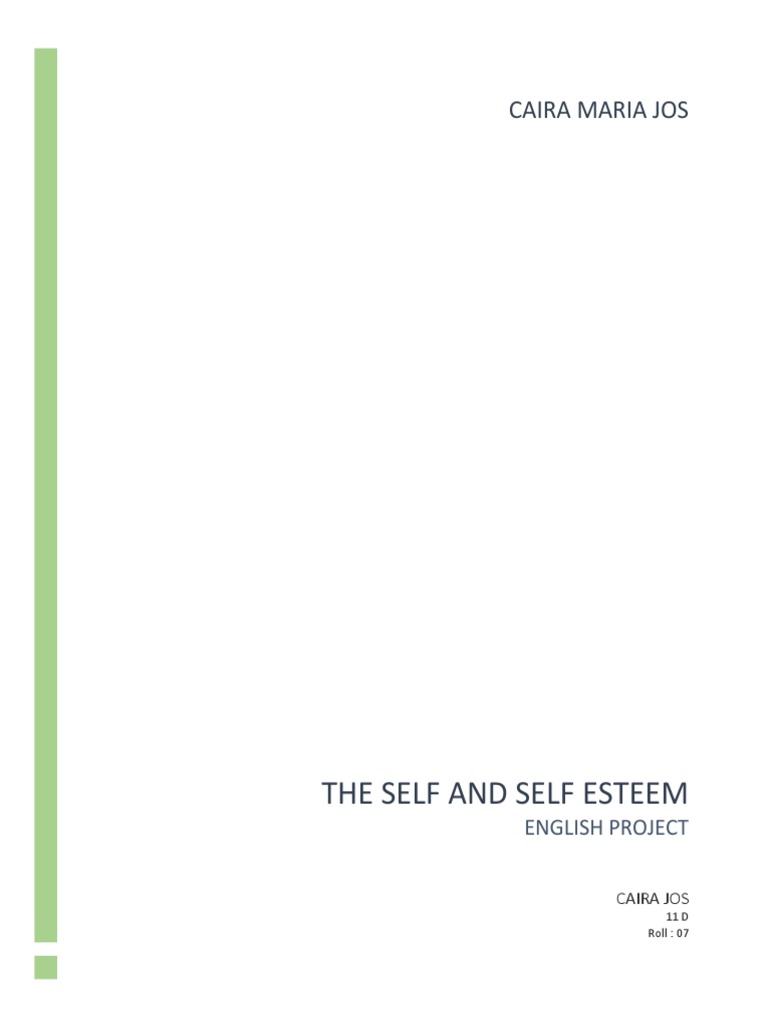 Self Esteem | PDF | Self Esteem | Adolescence