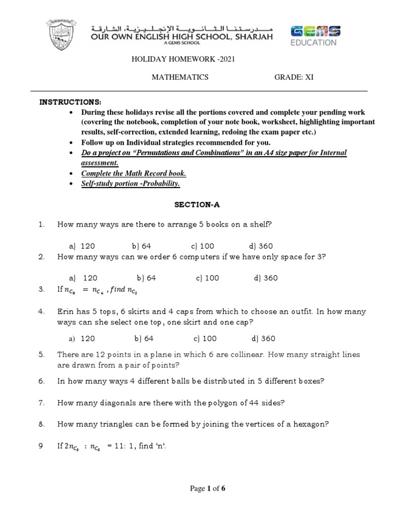 Instructions: (Covering The Notebook, Completion of Your Note Book ...