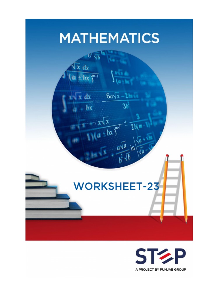 WORKSHEET-23 MATHEMATICS PROBLEMS | PDF | Numbers | Arithmetic
