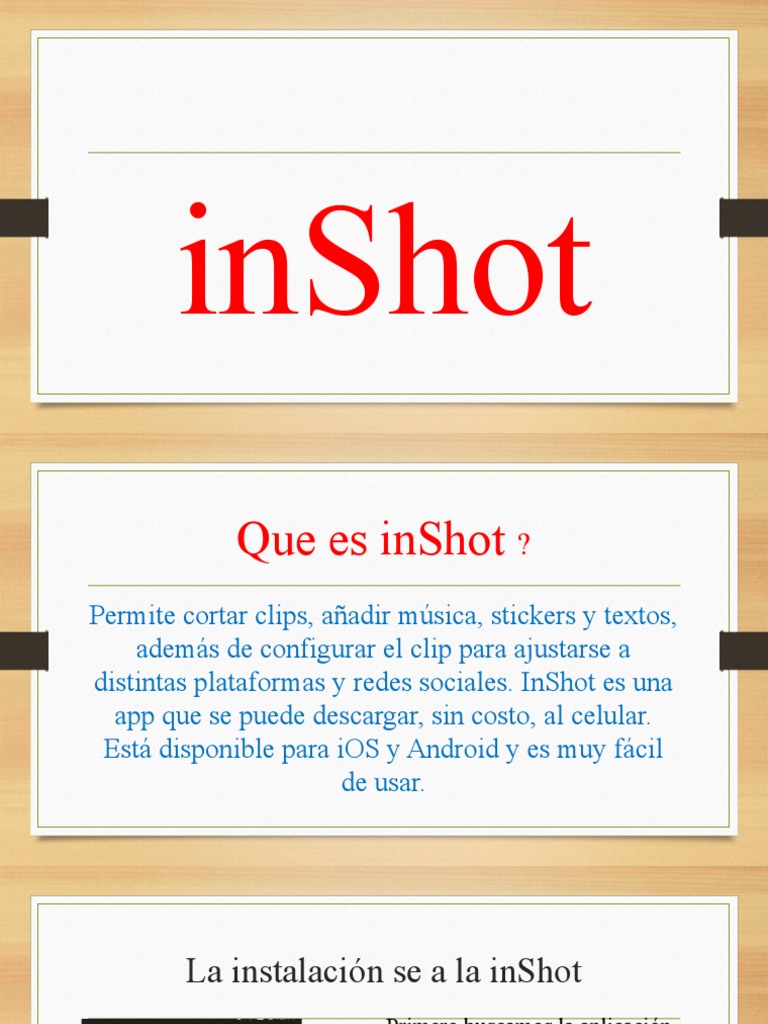 Aplicacion Inshot | PDF